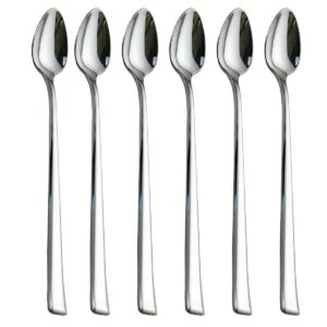 hissf iced tea spoons, mixing spoons,18/10 stainless steel stirring spoons, set of 6 pieces-7.9 inch