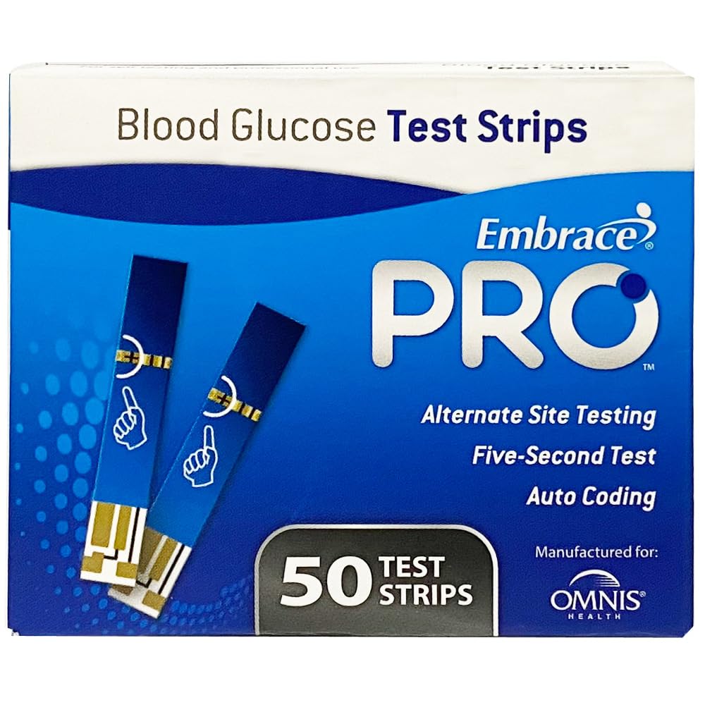 Embrace Blood Glucose Pro Test Strips 50ct