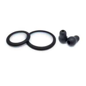 adult + pediatric diaphragm replacement - fits classic iii (3) and cardiology iv stethoscopes + 2 extra ear pieces, compatible with littmann and other stethoscopes