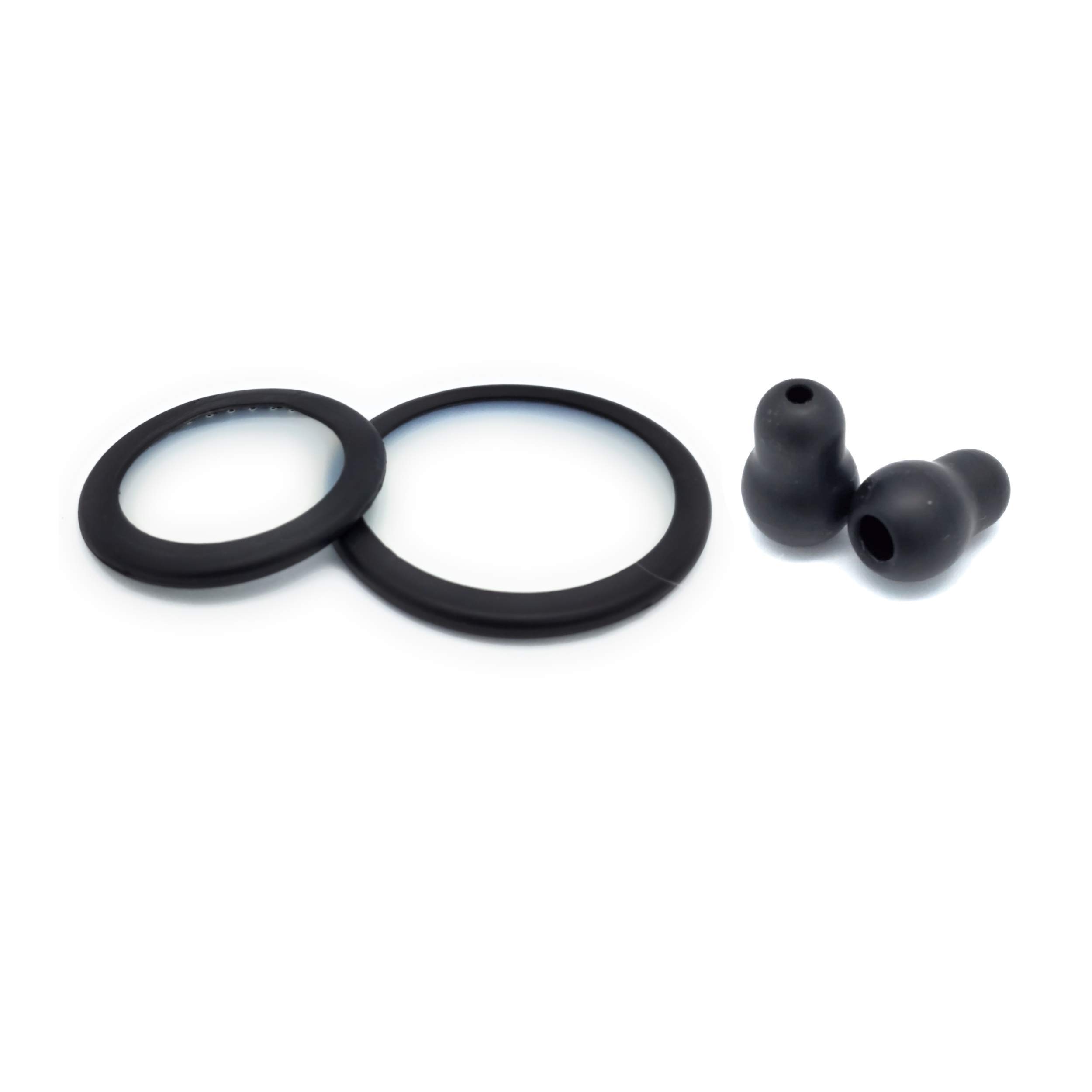 Adult + Pediatric Diaphragm Replacement - Fits Classic III (3) and Cardiology IV Stethoscopes + 2 Extra Ear Pieces, Compatible with Littmann and Other Stethoscopes