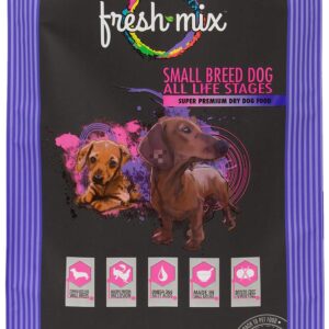 ARTEMIS Fresh Mix Dry Dog Food – Premium Meat Recipe Health Nutrition Protein Omega 3 6 Medium Large Adult Puppy All Life Stages 4lb Bag