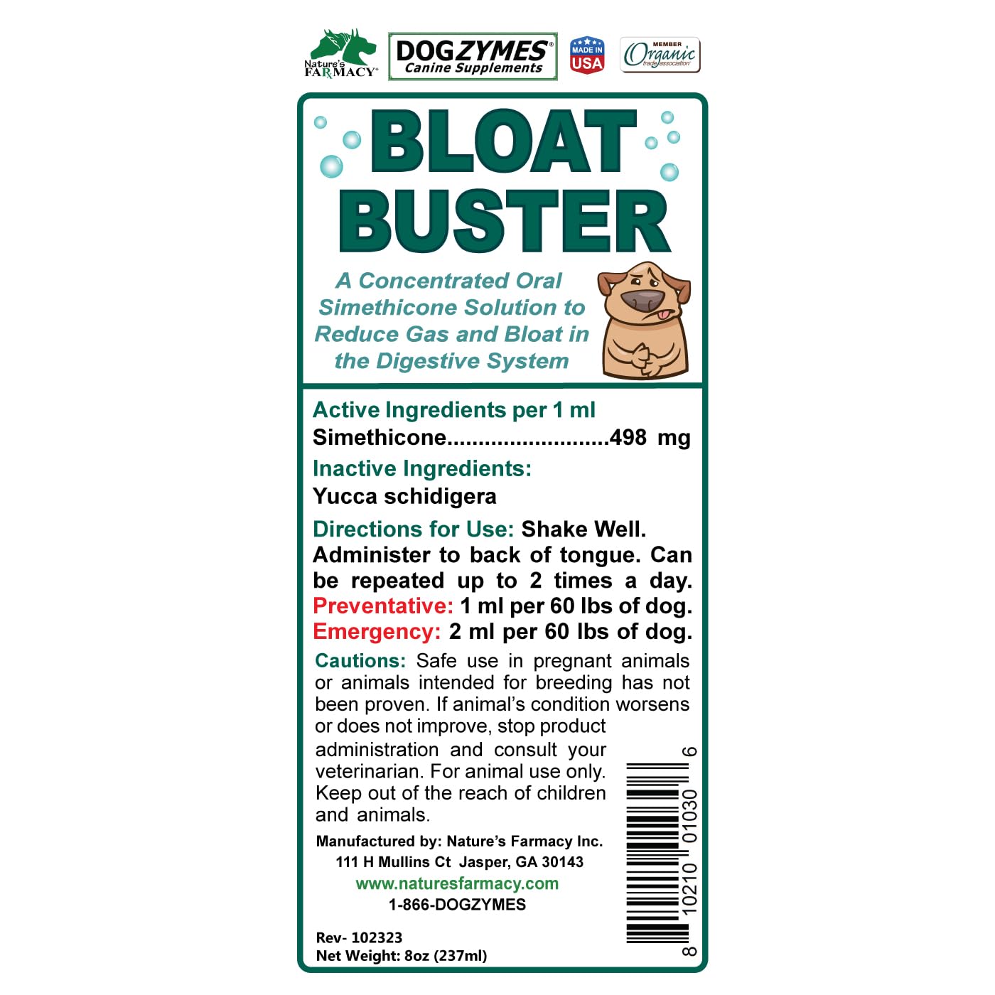 Dogzymes Bloat Buster (8 Ounce)