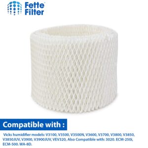 Humidifier Filter Replacement Compatible Protec, Kaz & Vicks Humidifier Replacement Filter Model WF2 | Protec Humidifier Filter, Vicks Starry Night Humidifier Filter Includes 4 Filters