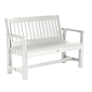 sequoia professional cm-bensq42-whe commercial grade exeter 4 foot garden bench, white