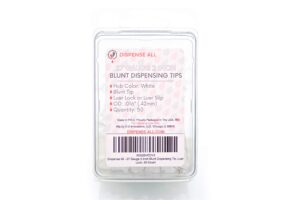 dispense all - 27 gauge 2 inch blunt tipped dispensing needles, luer lock, 50 count