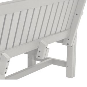 Sequoia Professional CM-BENSQ42-WHE Commercial Grade Exeter 4 Foot Garden Bench, White