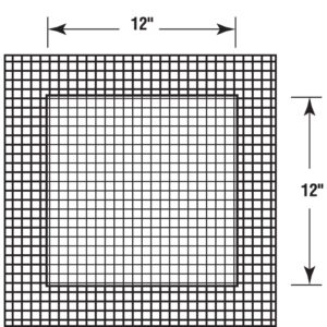 Prime-Line MP9286 Self-Adhesive Drywall Repair Patch, 12 In. X 12 In., Fiber Mesh Over Galvanized Plate (1 Pack)