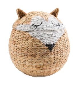 wind & weather woven fox storage basket