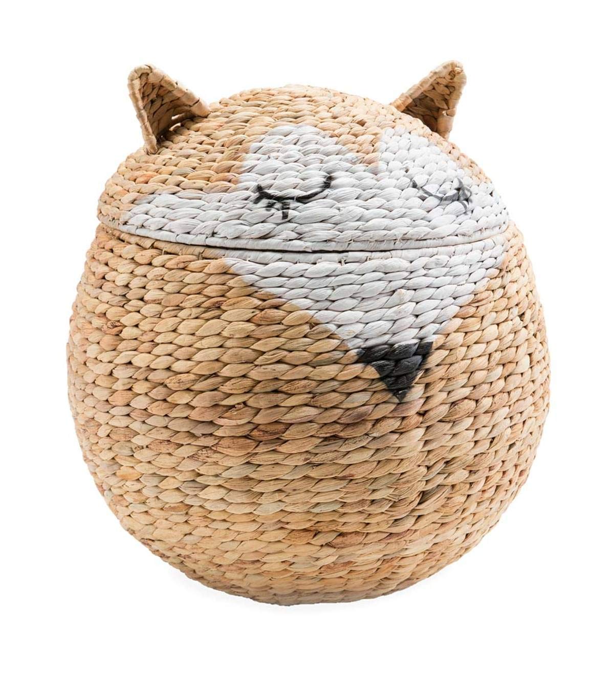 Wind & Weather Woven Fox Storage Basket