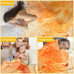 Bread Blanket, Toast Bread Throw Blanket for Adult and Kids, Tortilla Toast Blanket, Novelty Tortilla Blanke Throw Blankets Realistic Soft Flannel Wrap Blanket (Bread)