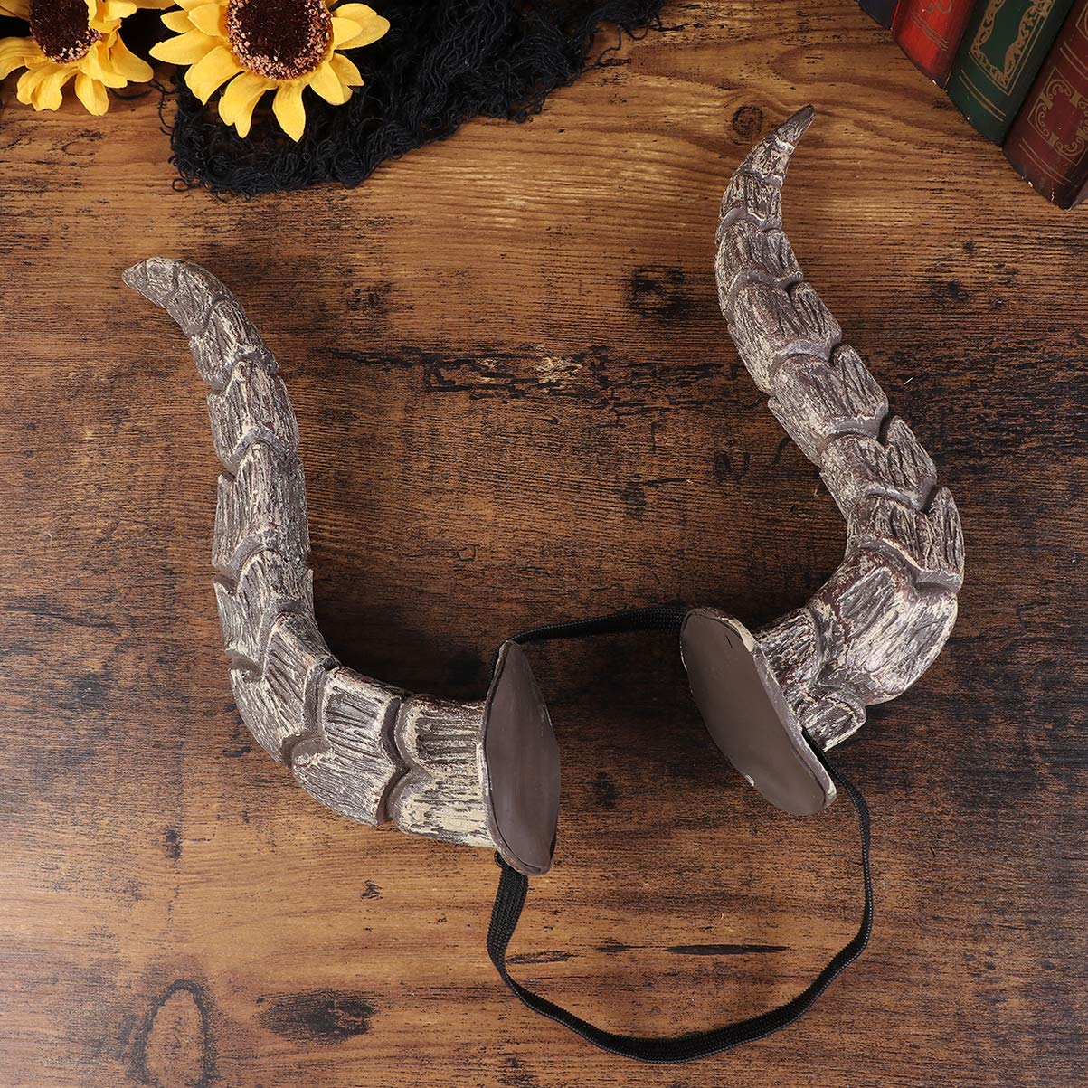 STOBOK 1 Pc Halloween Horns Headband Sheep Horn Hoop Cosplay Fancy Dress Photo Props Hair Accessory or Christmas Halloween Easter Decoration Dance Party