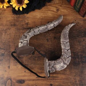 STOBOK 1 Pc Halloween Horns Headband Sheep Horn Hoop Cosplay Fancy Dress Photo Props Hair Accessory or Christmas Halloween Easter Decoration Dance Party