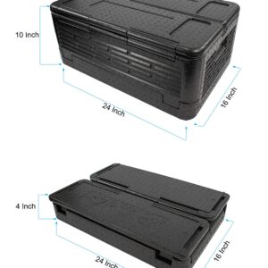 Chill Ice Collapsible Cooler Foam Chest Box - Insulated, Foldable, Portable, Lightweight, Iceless & Waterproof - X Large