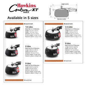 HAWKINS PRESSURE COOKER, 3.5 Liter, Silver