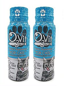 x2 pcs(100ml) multivitamin daily essential cat food vitamins & minerals omega3, helps support health, more fat, digestion, skin, coat, allergy immune supplement nourished blood & eye