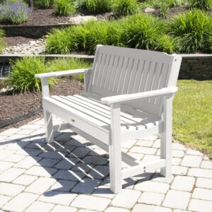 Sequoia Professional CM-BENSQ42-WHE Commercial Grade Exeter 4 Foot Garden Bench, White