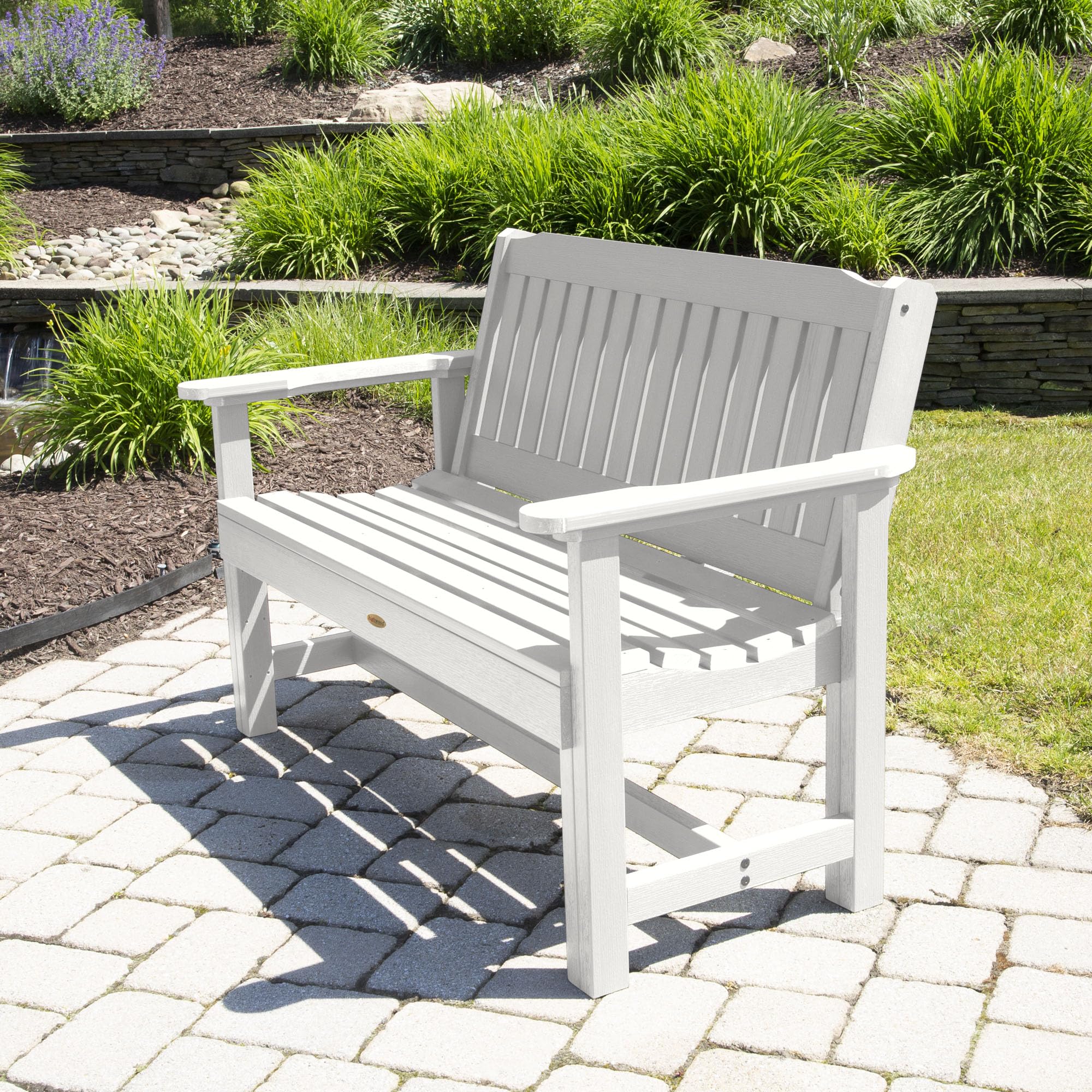 Sequoia Professional CM-BENSQ42-WHE Commercial Grade Exeter 4 Foot Garden Bench, White