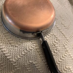 Vtg Revere Ware SS Copper Bottom Double Ring 8” Skillet