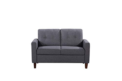 US Pride Furniture Love Seats, Dark Gray