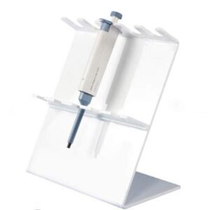 MUHWA 5 Place Pipettor Stand Pipette Rack Laboratory Pipette Stand, Two Packs