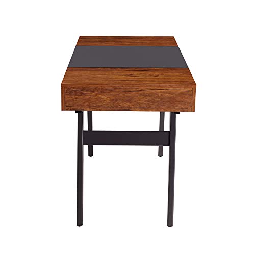 Techni Mobili Expandable Modern Storage Writing Desk, Mahogany