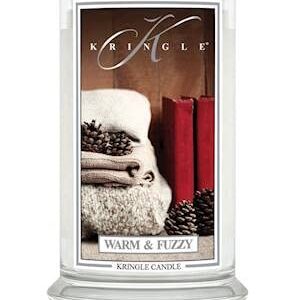 Warm Fuzzy Large 2-Wick 22 oz 100 Hour Hour Jar by Kringle Candles