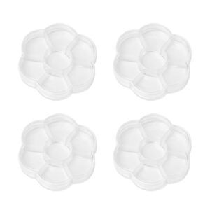 women's jewelry 4pcs 8 grids jewel case round shape transparent plastic organizer jewelry storage container for earrings rings girl jewelry