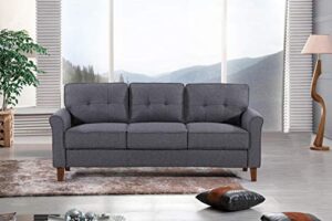 us pride furniture sofas, dark gray