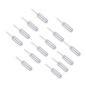 100pcs 4ml cupcake pipettes for strawberries and desserts, clear plastic squeeze transfer pipettes and dropper liquid injector