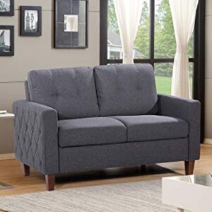 US Pride Furniture Love Seats, Dark Gray