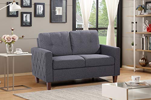 US Pride Furniture Love Seats, Dark Gray