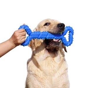 lechong durable dog chew toys 13 inch bone shape extra large dog toys with convex design strong tug toy for aggressive chewers medium and large dogs tooth cleaning