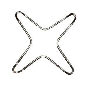 pan stand gas hob stand accessories stainless steel trivet cooking kitchen rack stove top chrome plated pot coffee maker support universal(1)