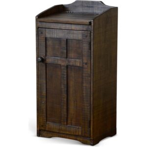 sunny designs 2110tl homestead trash box in tobacco leaf