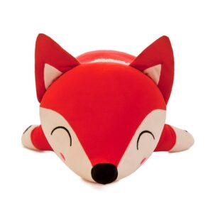 VSFNDB Stuffed Fox Animal Plush Toys 20 Inches Red Large Animal Stuffed Plushies Super Soft Cute Cuddly Pillow Cushion Stuff Dolls Birthday Xmas Gifts for Children Kids Boys Girls Room Decor, 20Inches