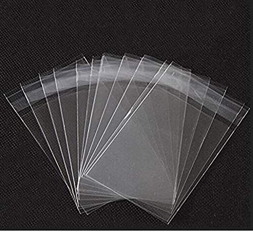 100 Pack 4 3/4in. X 6 1/2in Clear Resealable Cello/Cellophane Treat Bags Self Sealing Bags Food Safe for Cookie Candle Soap Candy Bakery Gift