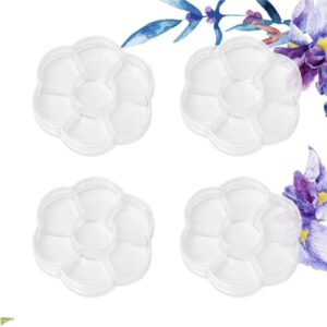 Women's Jewelry 4PCS 8 Grids Jewel Case Round Shape Transparent Plastic Organizer Jewelry Storage Container for Earrings Rings Girl Jewelry