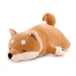 vsfndb stuffed plush shiba inu animal toy 20 inch dog corgi akita animal stuffed plushies super soft cute cuddly pillow cushion stuff dolls gifts for children kids boys girls room decoration, 20inches