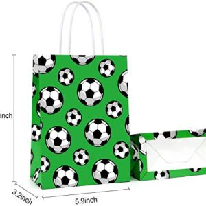 16 PCS Party Favor Bags for Soccer Birthday Party Supplies, Party Gift Goody Treat Candy Bags for Soccer Party Favors Decor for Soccer Party Girls Kids