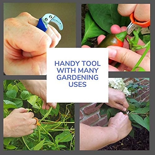 The Original Handy Safety Knife - Utility Ring Knife for Finger with Sharp, Curved Blade – Ring Size 13 - Lime - Ball Point Blade – Dozen – by Handy Twine Knife