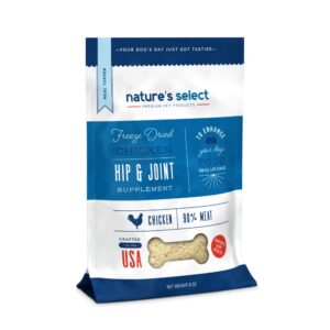 nature's select freeze dried - chicken hip & joint supplement - all ages