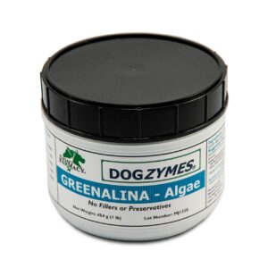 dogzymes greenalina algae, all natural spirulina (blue green algae) (8 ounce)