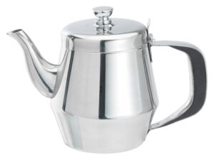 winco gooseneck teapot, silver