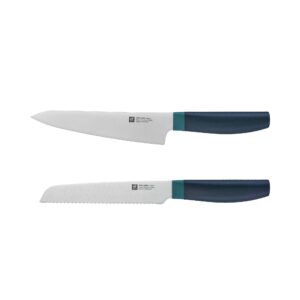 zwilling now s 2-pc knife set, blueberry blue