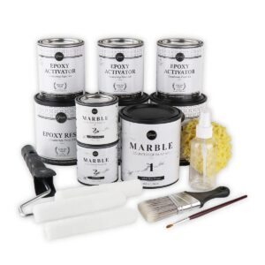 giani marble easy epoxy countertop paint kit (carrara white)