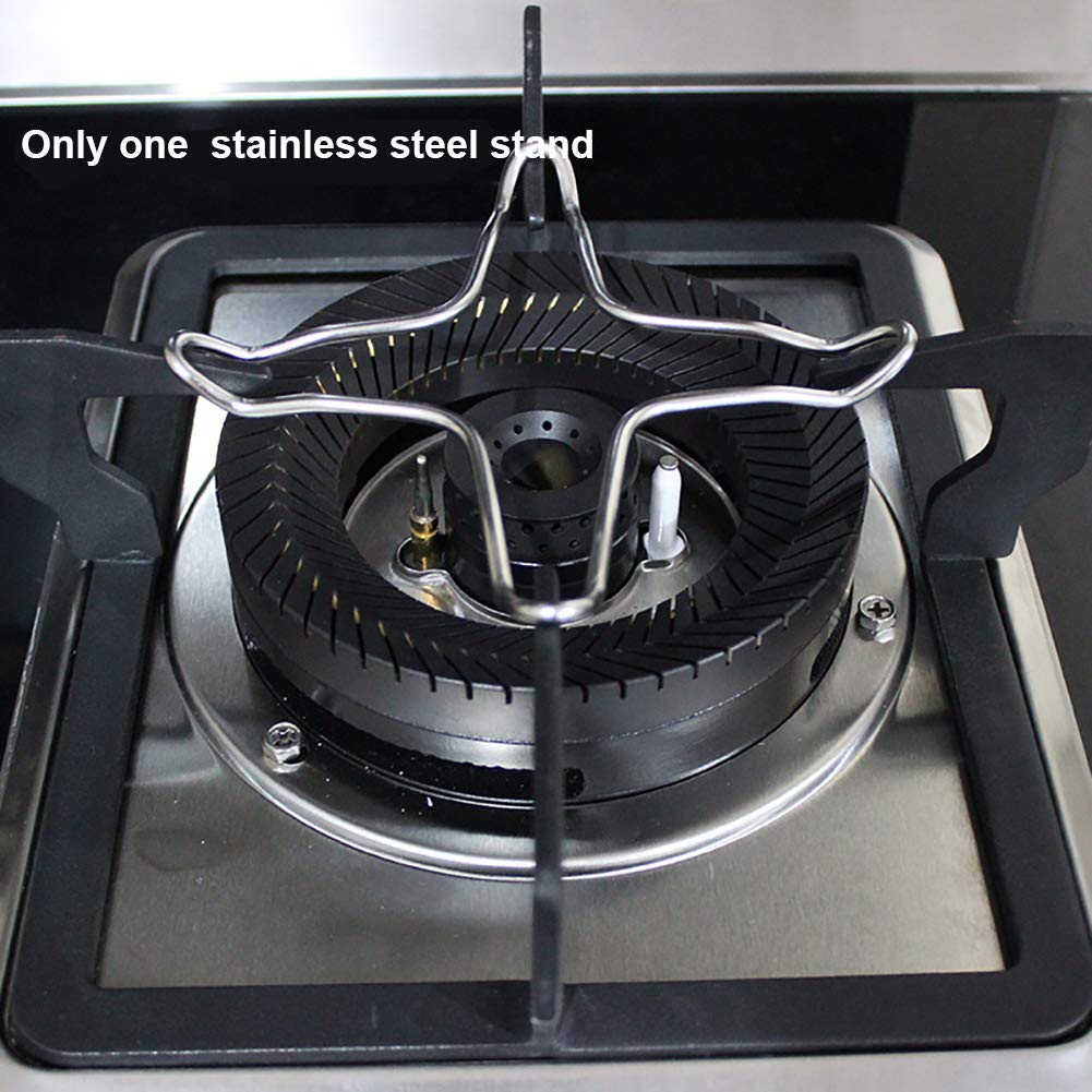 Pan Stand Gas Hob Stand Accessories Stainless Steel Trivet Cooking Kitchen Rack Stove Top Chrome Plated Pot Coffee Maker Support Universal(1)