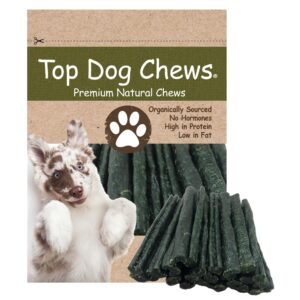 Top Dog Chews - Dental Turkey Tendon Sticks for Dogs, 1 LB / 16 OZ, Made in The USA, 100% Natural Treats for Dental Care and Stress Relief, Puppy Training Treats.