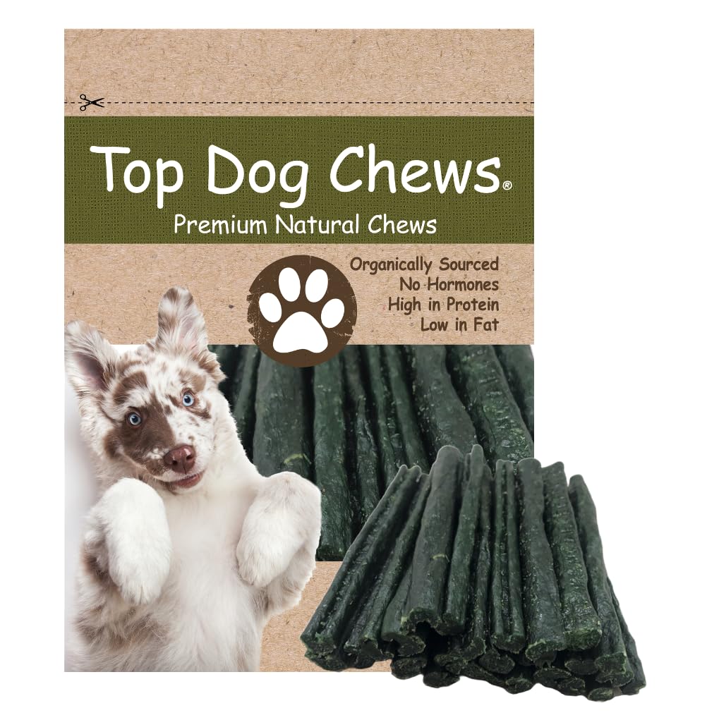 Top Dog Chews - Dental Turkey Tendon Sticks for Dogs, 1 LB / 16 OZ, Made in The USA, 100% Natural Treats for Dental Care and Stress Relief, Puppy Training Treats.