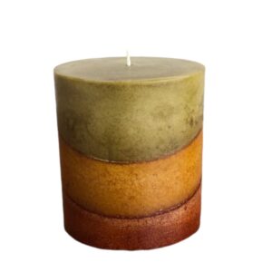 wicks n more amish harvest scented pillar candles (4x4)