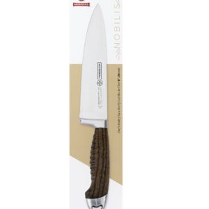 Mundial Nobilis Series, 10-Inch Chef’s Knife - Stainless Steel Blade with Ergonomic Wood Handle, Ideal for Cutting Meats, Durable & Corrosion-Resistant